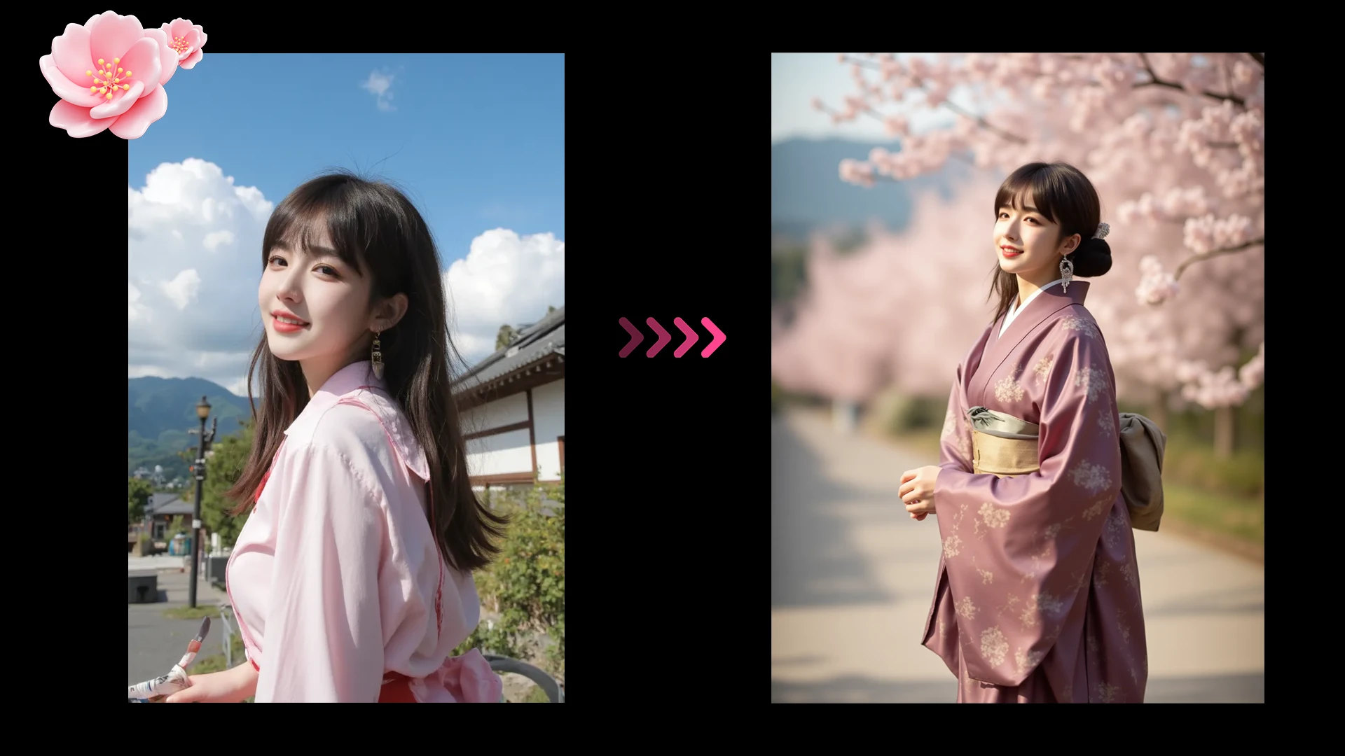 seconds fixed speed，Cherry blossoms in dreams created with SeaArt AI